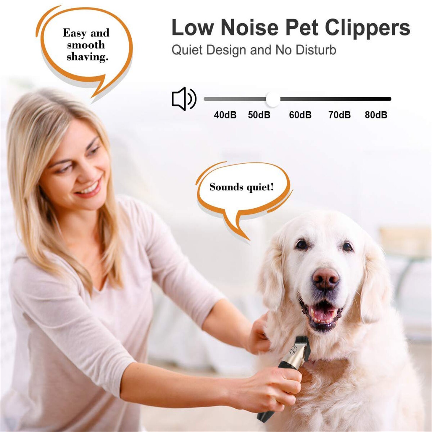 USB Charging Dog Hair Trimmer Rechargeable Pet Cat... – Grandado