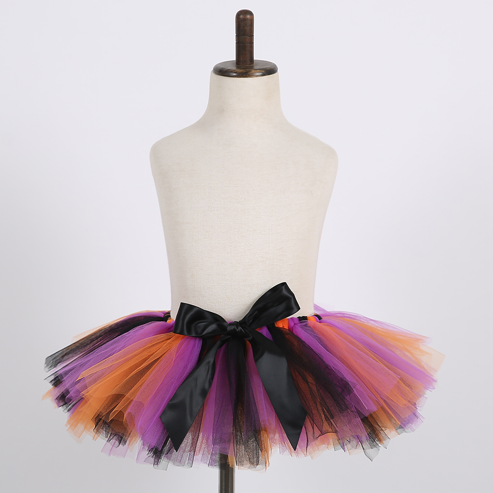Halloween Kids Witch Tulle Tutu Skirt With Hat Pum... – Grandado