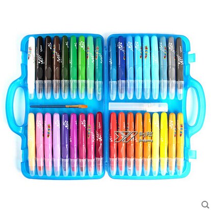 36 Colorful Aqueous Rotation Crayons Silk Stick Ro... – Vicedeal