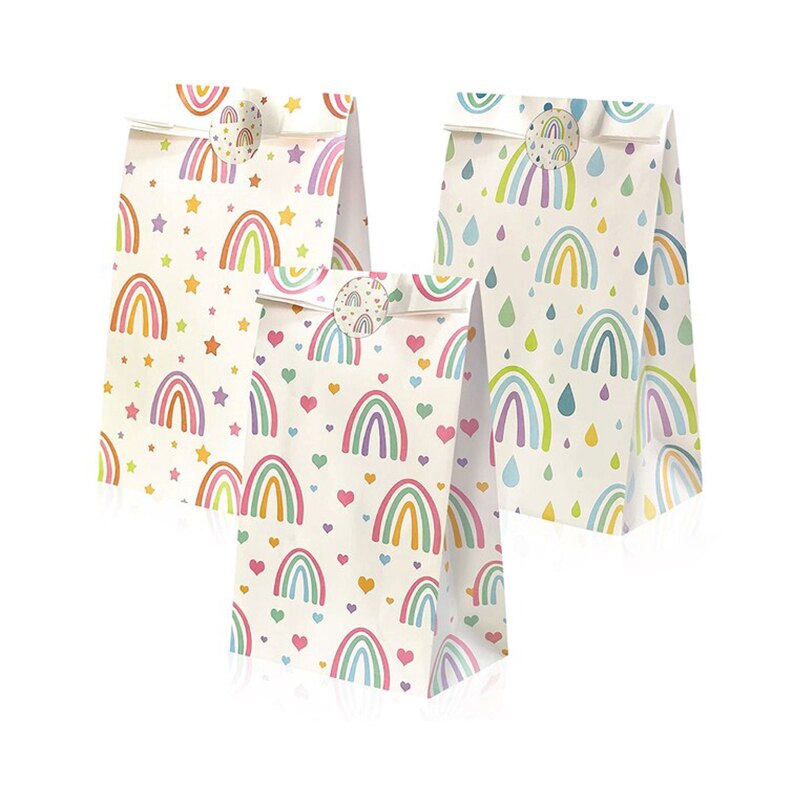 rainbow theme Party Favor Popcorn Box Candy Box B... – Vicedeal