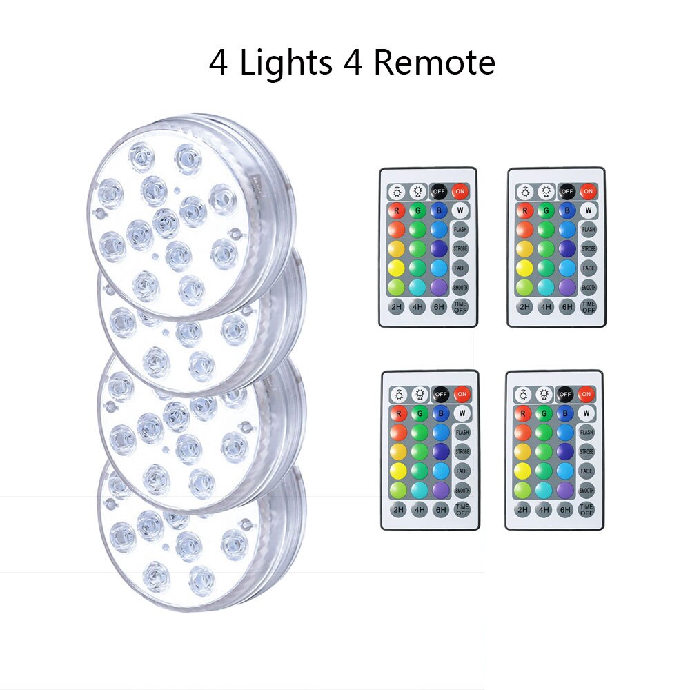 13 Led Remote Control RGB Submersible Light AA Bat... – Vicedeal