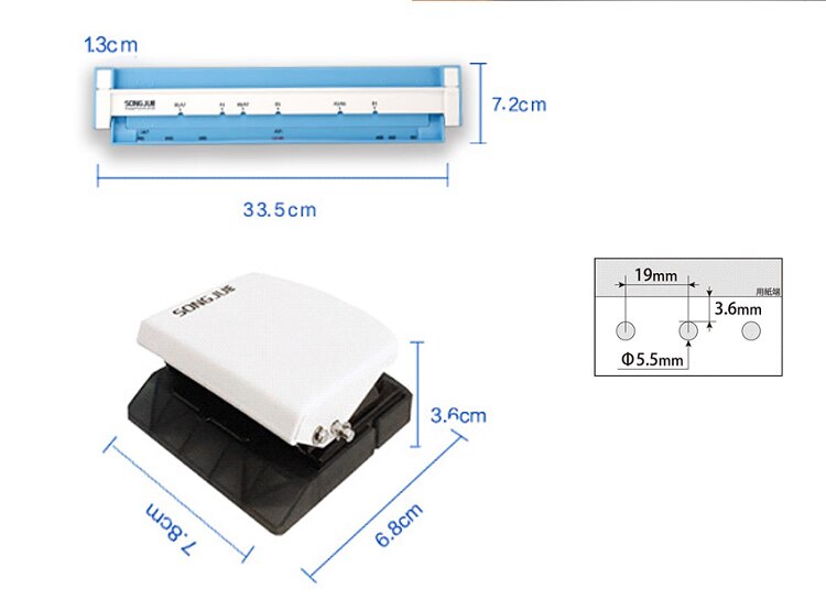 Multi-Functionele Puncher 9-Gat B5 Puncher 6-Perfo... – Vicedeal