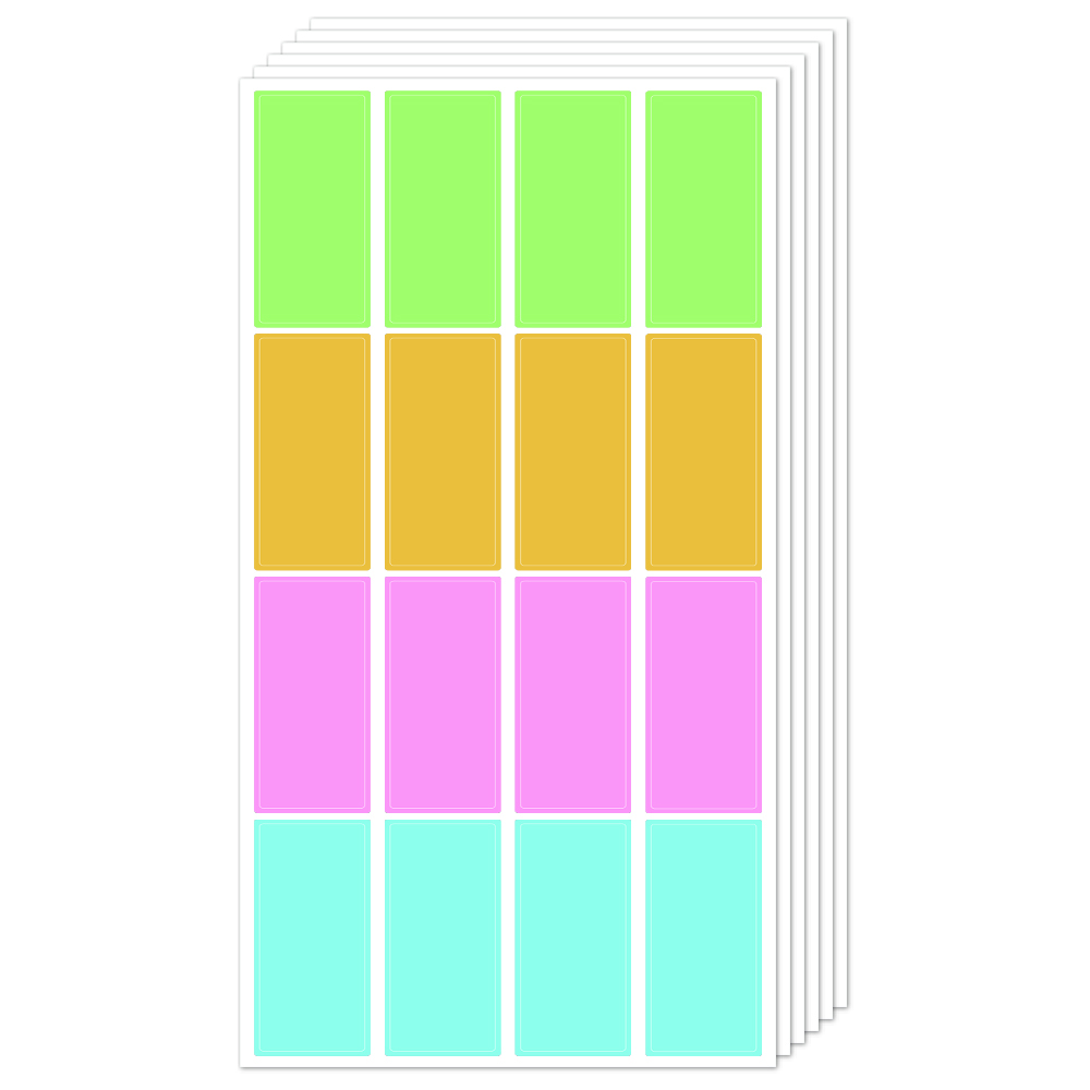 Colorful Blank Labels Name Stickers Kitchen Season... – Vicedeal