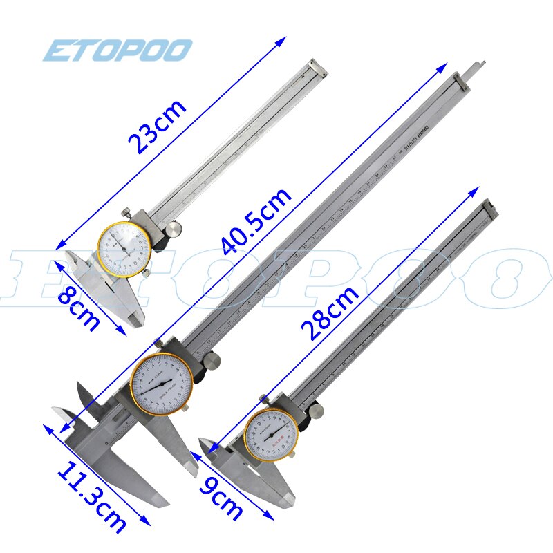 0-150mm/200mm/300mm Stainless Steel Metal Vernier ... – Vicedeal
