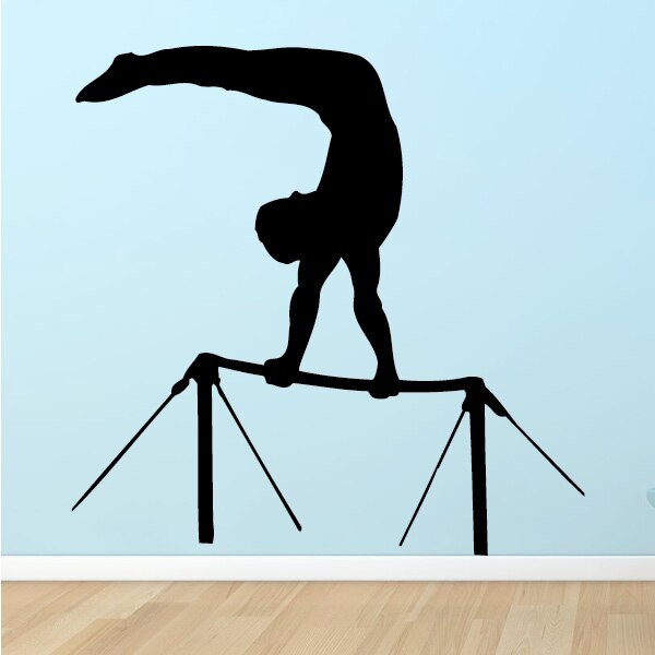 Gymnastics High Bar Wall Stickers Sports Style Wal... – Grandado