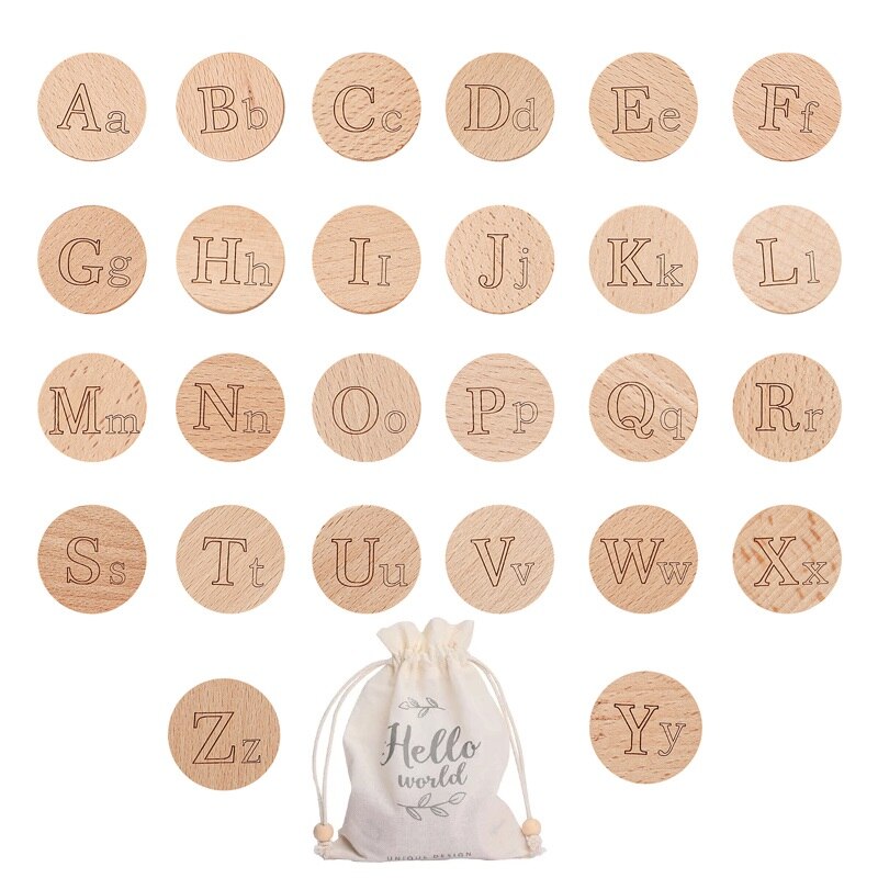 Baby Photography Props 26Pcs Wooden Letter Letters... – Vicedeal