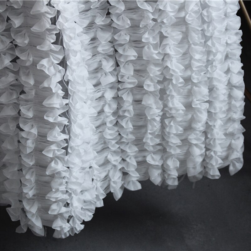 Brodert mesh tyll stoff hvit sløyfe form diy patch... – Grandado