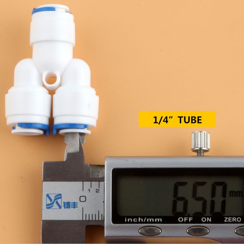 1/4" OD Y Type Tee 3 Way Tube Quick Connect Push F... – Grandado