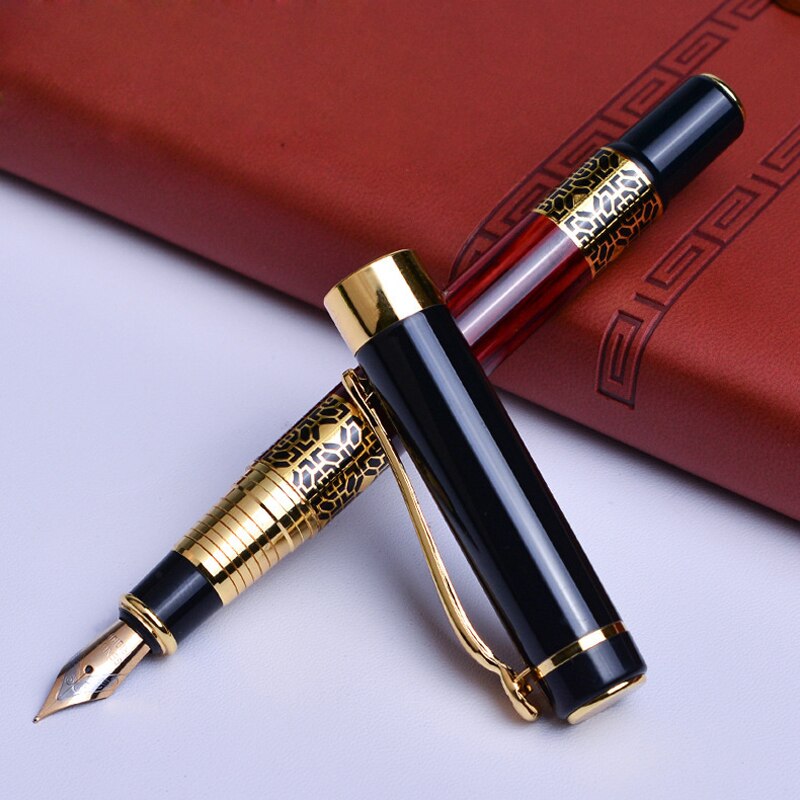 Vintage Luxury Fountain Pen Classical Wood Grain B... – Grandado