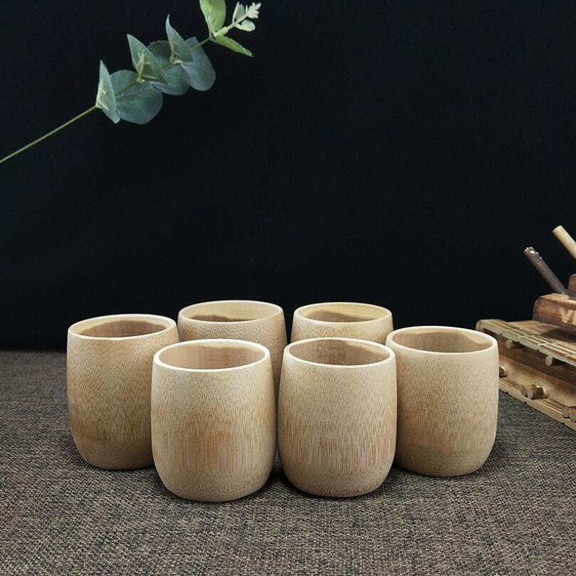 Natural bamboo handicraft wine cup water cup carbo... – Grandado