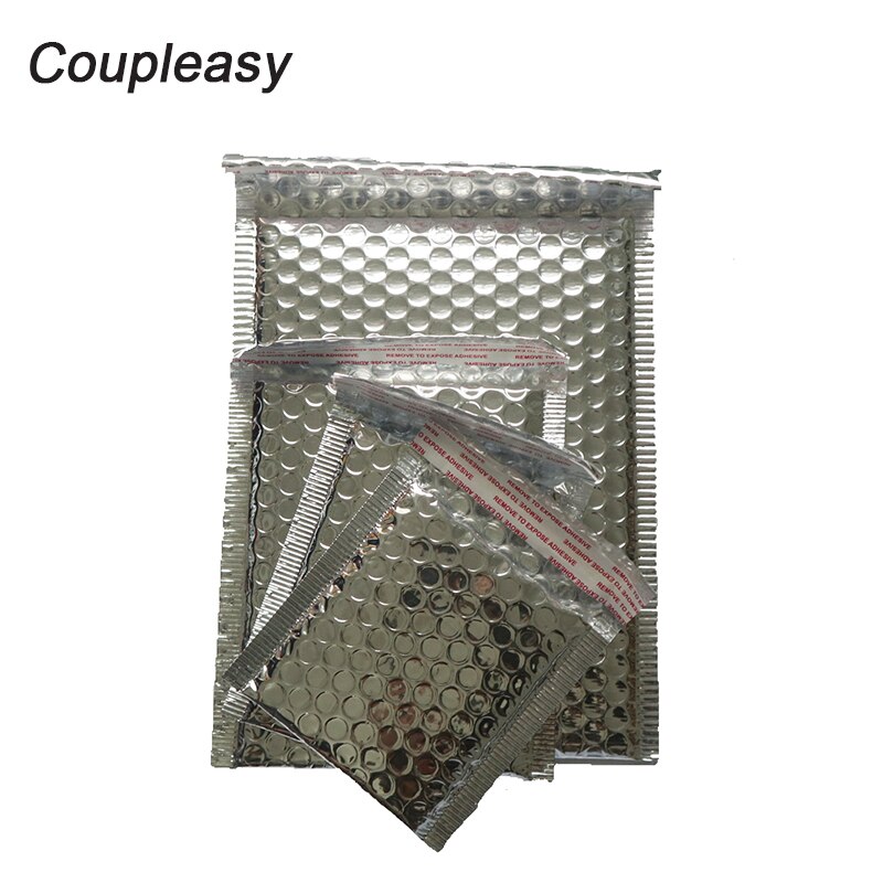 50Pcs/Lot Silver Aluminum Film Envelopes with Bubb... – Grandado