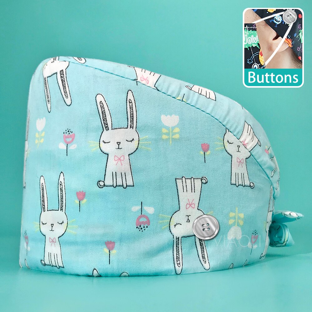 Unisex Printing Female Dental Surgery Hats Operati... – Vicedeal