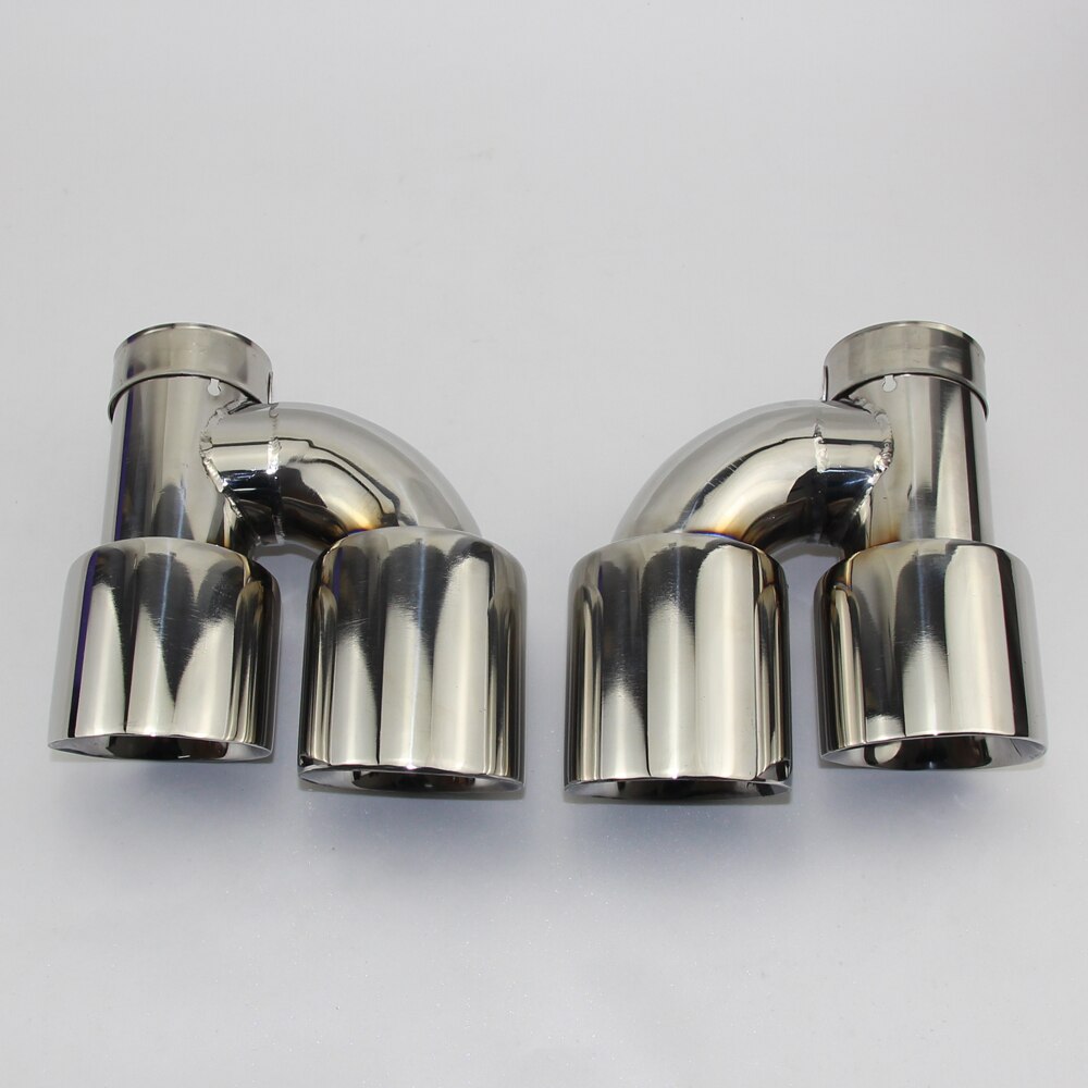 Car Tailpipe 304 stainless steel H type double out... – Grandado
