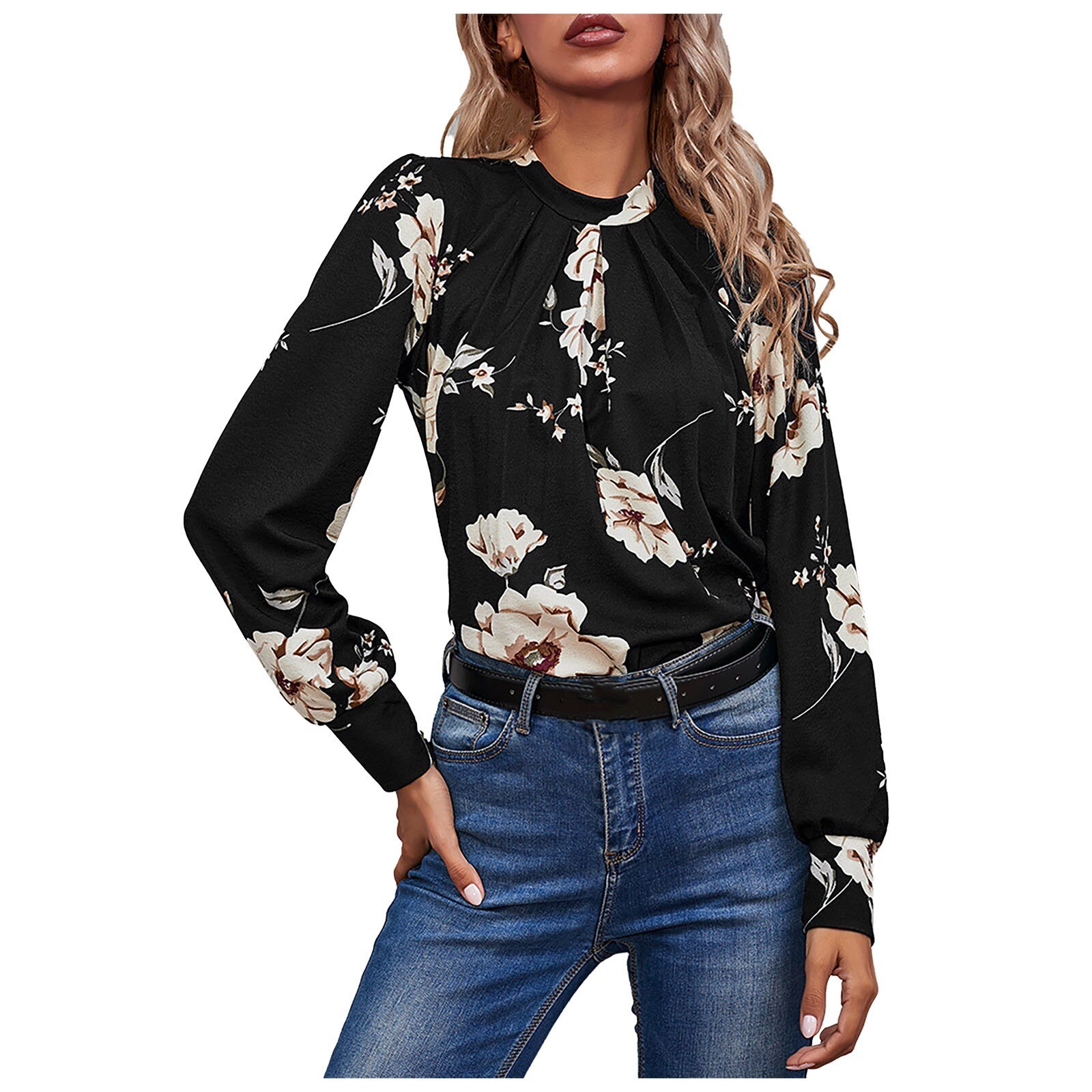 4# Women's Spring Summer Ruffles Blouse Casual Sli... – Grandado