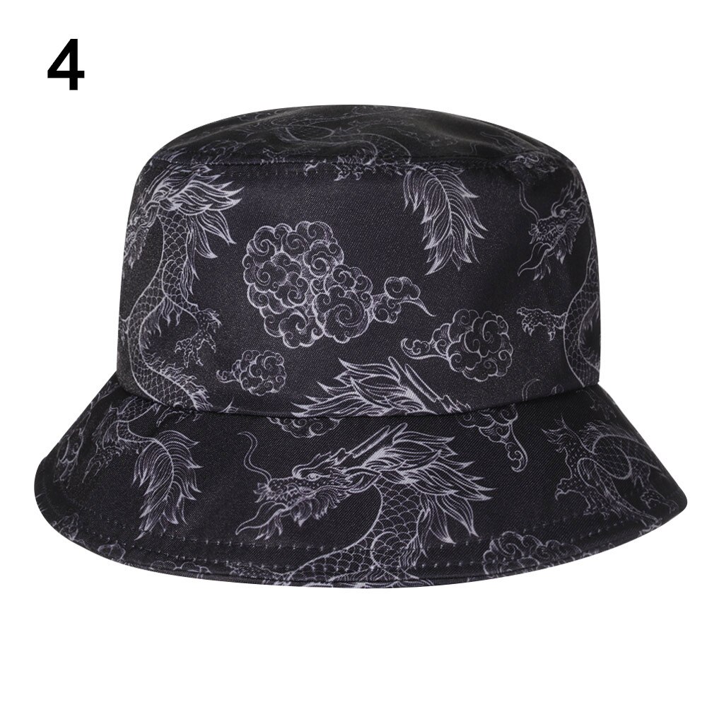 Adult Chinese Dragon Embroidered Black Fisherman C... – Vicedeal