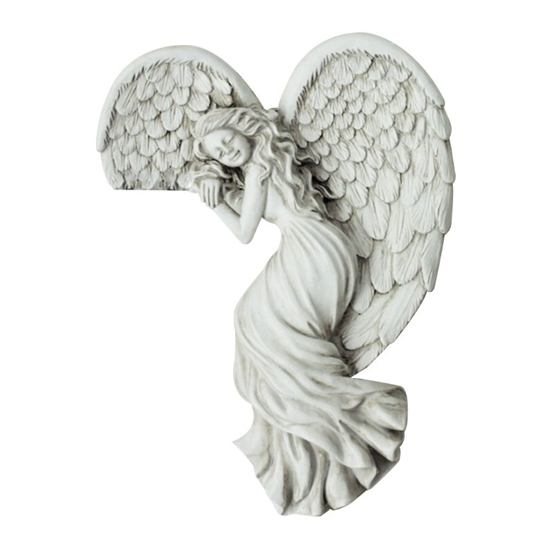 Nordic Right/Left Corner Angel Statue Sculpture Ho... – Grandado