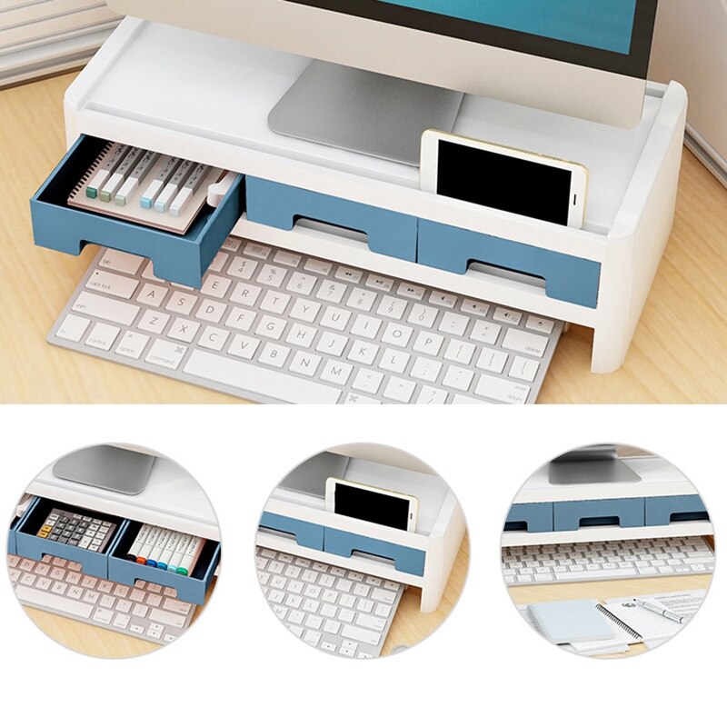 Desktop Computer Keyboard Lockers 2 Layers Monitor... – Grandado Desktop Computer Keyboard Lockers 2 Layers Monitor... – Grandado