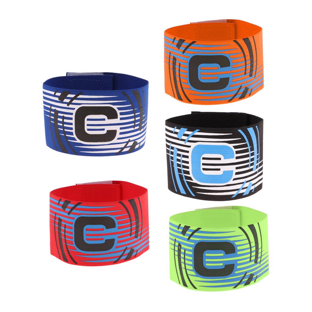 5 Pieces Football Soccer Captain Armband, Elastic ... – Vicedeal