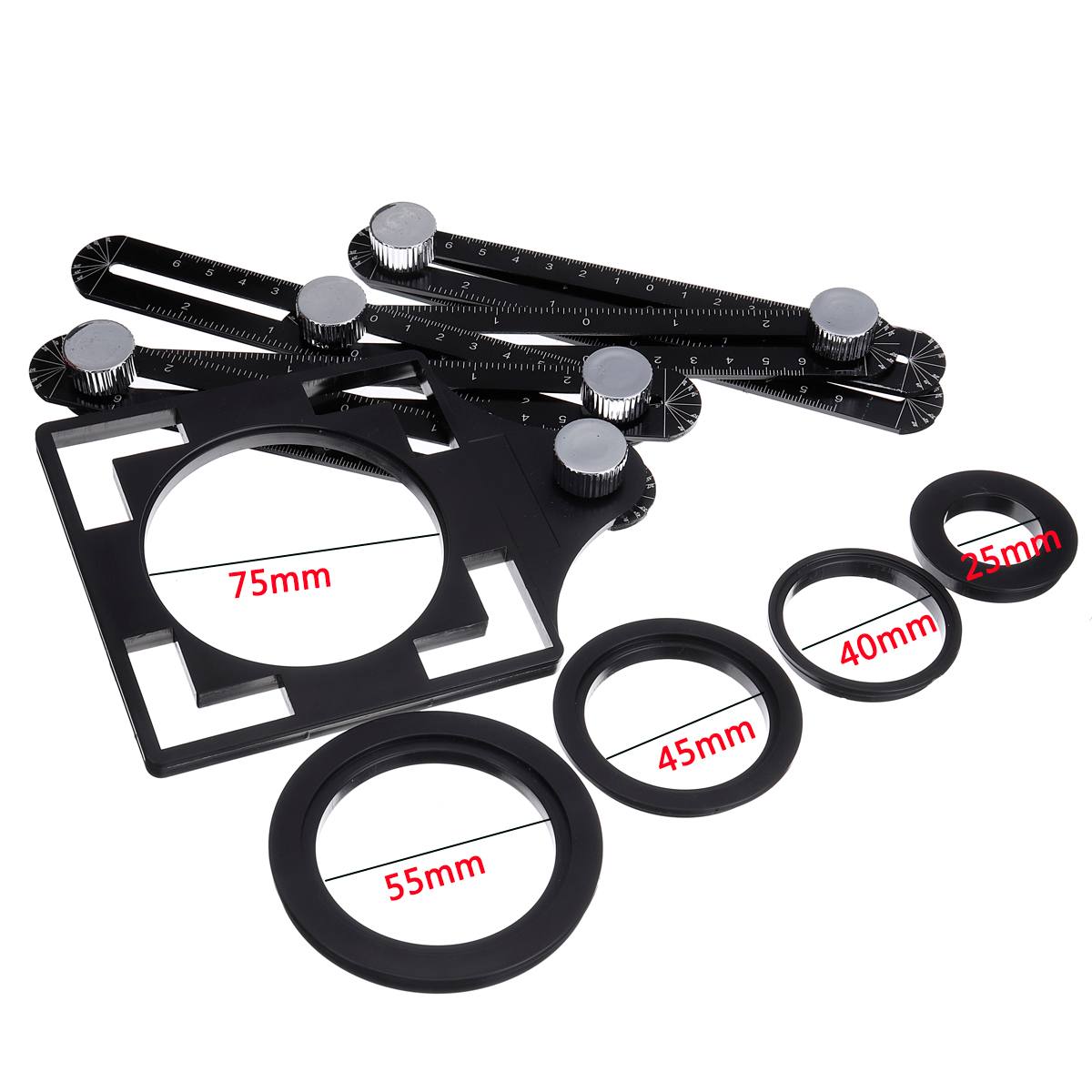 6 Folding Ruler Multi Angle Measuring Ruler Cerami... – Vicedeal