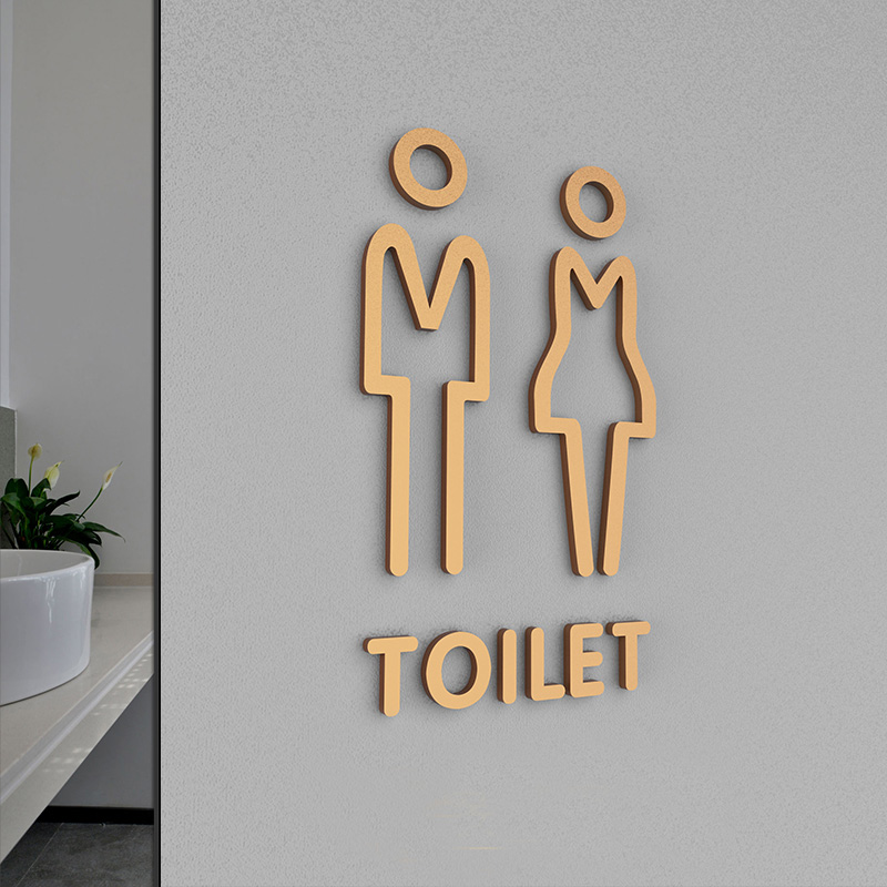 Toilet Door Sign Symbols Men's and Women's Bathroo... – Vicedeal