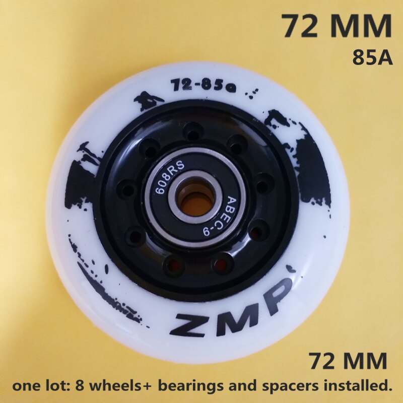 Roller wheel skate wheel black white PU wheel 85A ... – Vicedeal