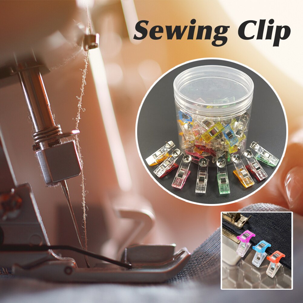 DIY Fastener Transparent Hemming Crocheting Clamps... – Vicedeal