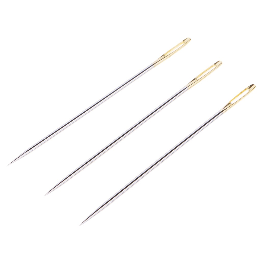 3 Pcs Sharp Steel Needles Small-eye Hand Sewing Ne... – Vicedeal