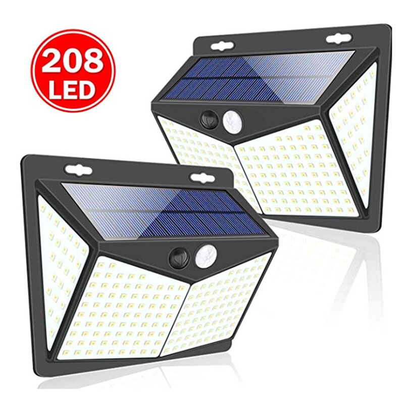 208 LED Outdoor COB 3 Modi Solar Lamp PIR Motion S... – Grandado