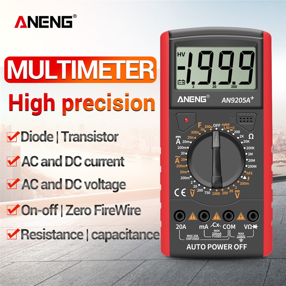 ANENG AN9205A+ LCD Digital Multimeter Voltmeter Am... – Vicedeal