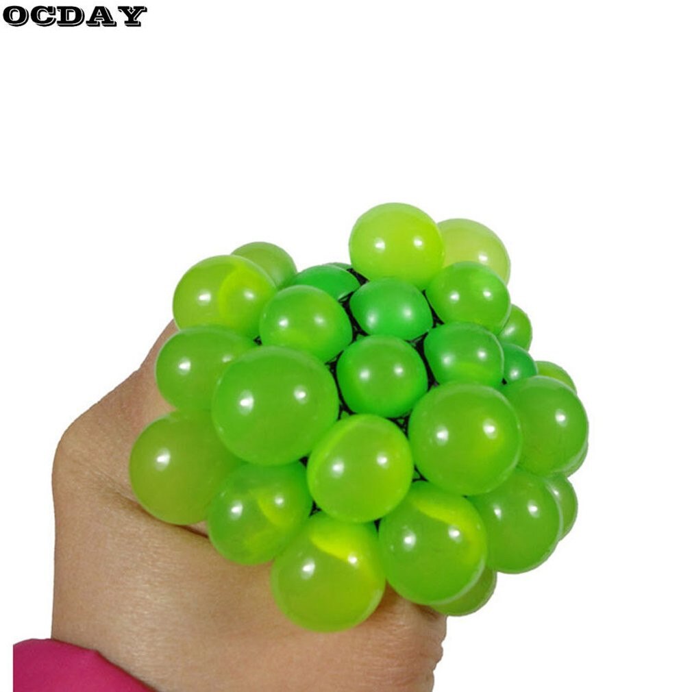 OCDAY Funny Anti Stress Face Reliever Grape Ball N... – Grandado