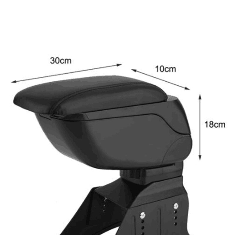 Universal Black Leather Storage Armrest Box Front ... – Vicedeal