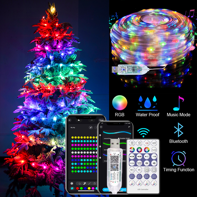 LED Multicolor Fairy String Lights, 10m 100leds 5V... – Grandado
