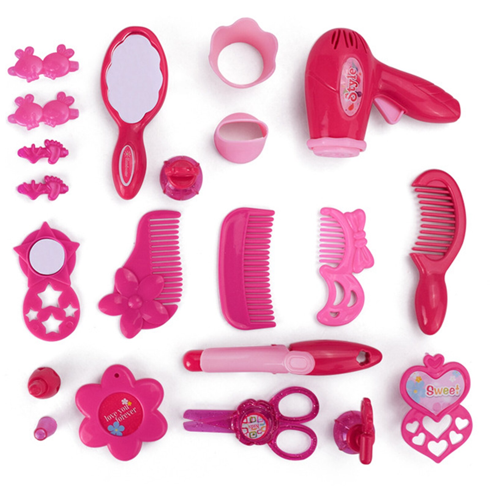 Kids Makeup Kit Girl Accessories Pretend Play Toys... – Grandado