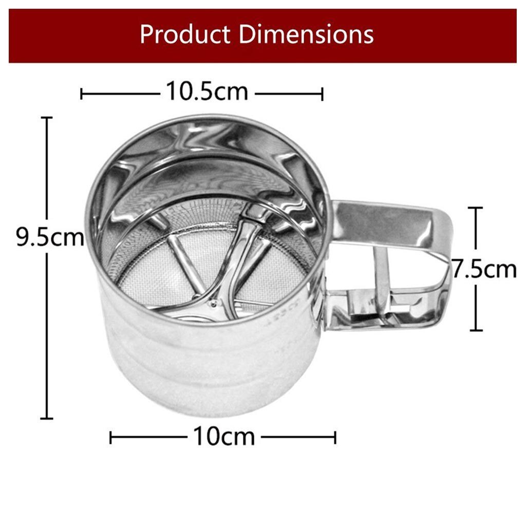 Stainless Steel Flour Sifter Sieve Filter Baking I... – Grandado