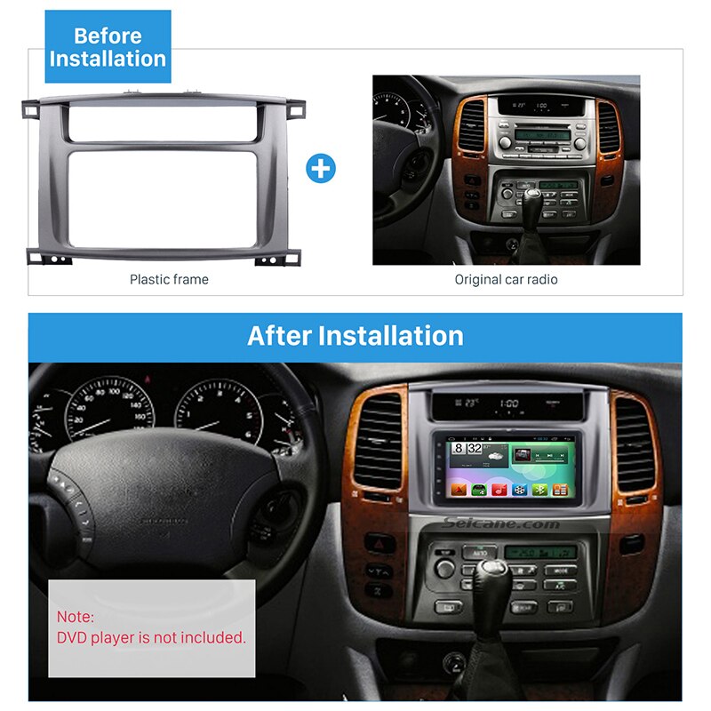 Seicane 200*101mm rahmen 2Din Auto DVD Stereo-Pane... – Vicedeal