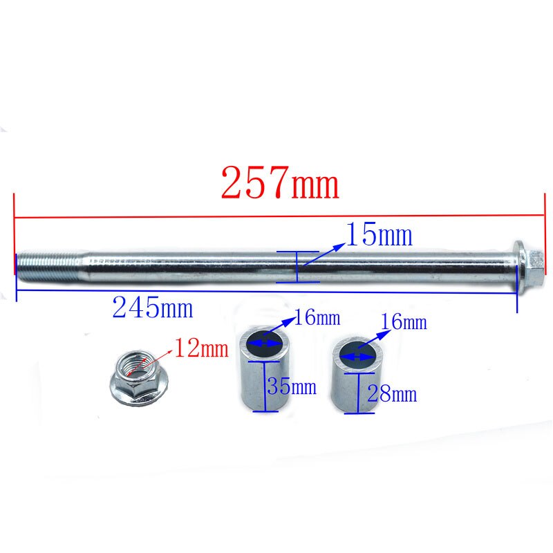 Dirt Pit Bike Wielas M15 * 245Mm Voor Trommelrem W... – Vicedeal
