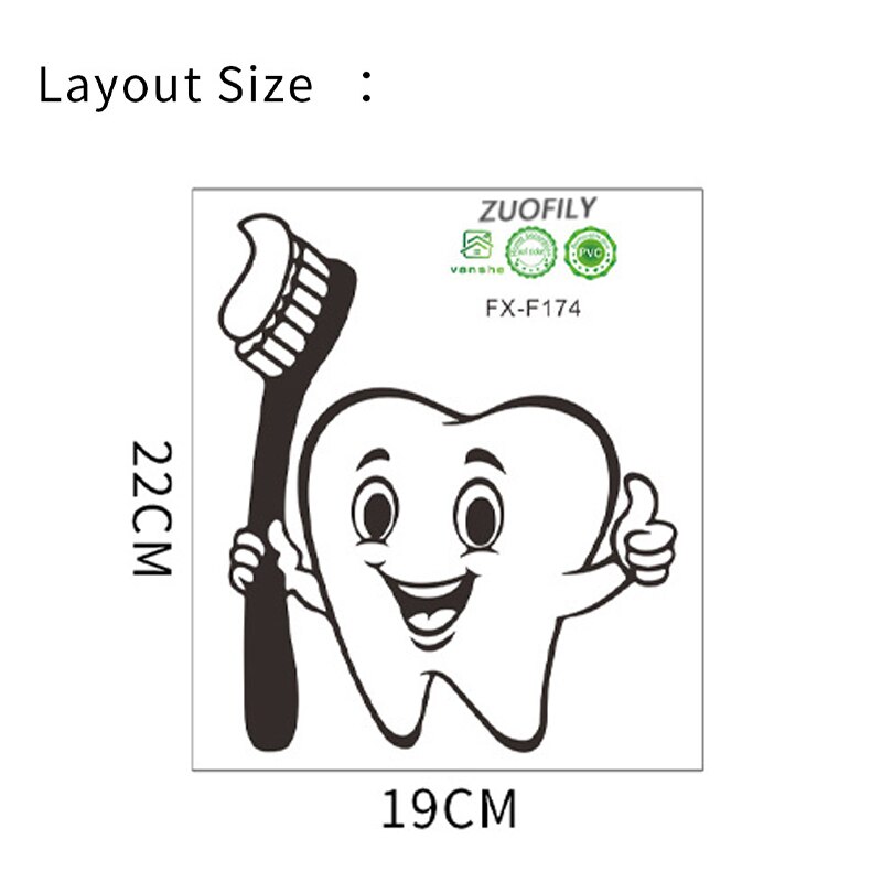 Dentist Tooth Vinyl Wall Stickers Teeth Decals for... – Vicedeal