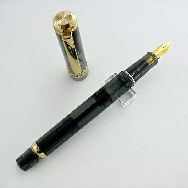 Wing Sung 698 Piston Fountain Pen Translucent Blac... – Grandado