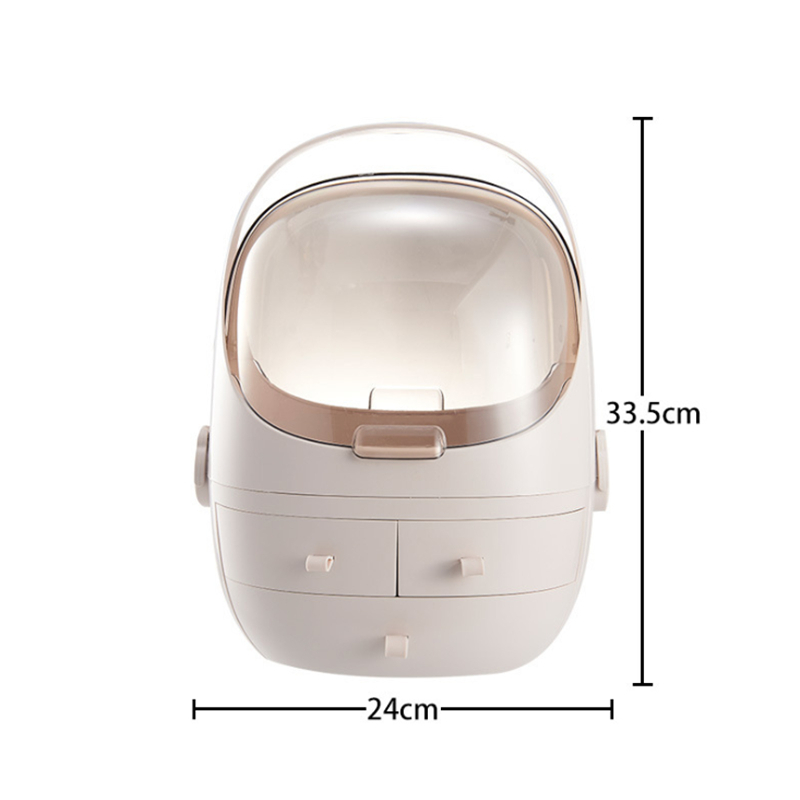 Oval Style Beauty Cosmetics Organizer Plastic Big ... – Grandado
