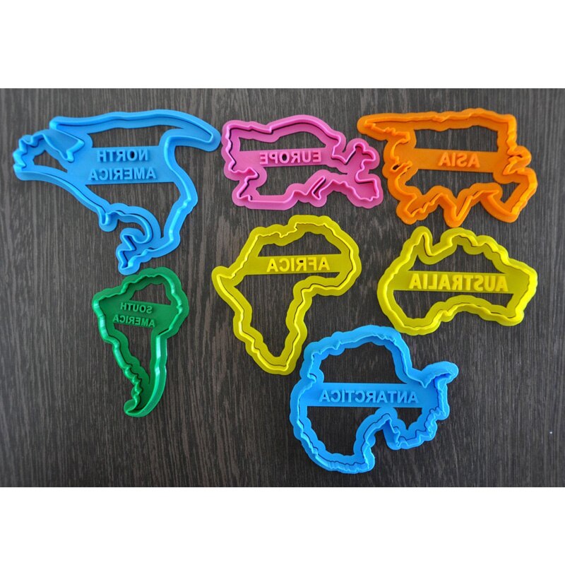 Zeven Continenten Clay Cutter Wereldkaart Snijden ... – Vicedeal