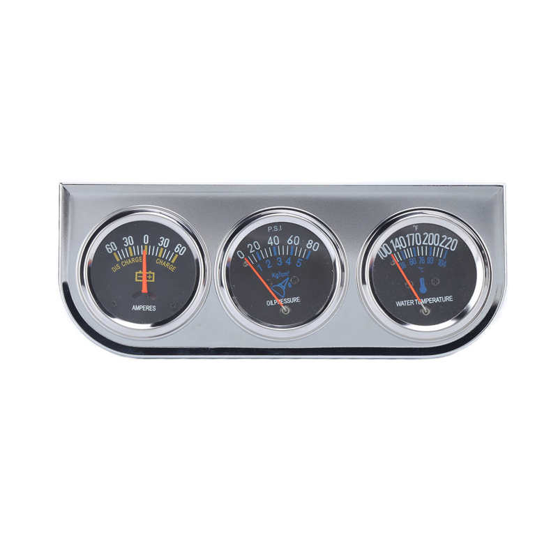 Triple Gauge Kit 52Mm Triple Gauge Cluster Amp Met... – Vicedeal