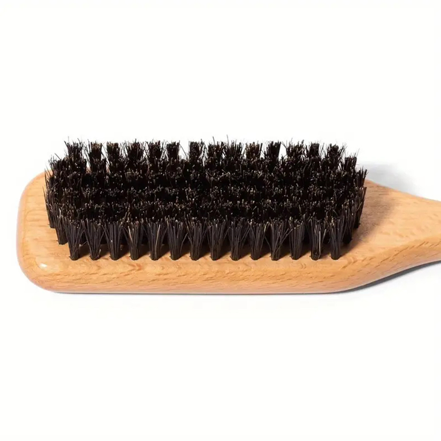 Boar Bristle Slick Back Hair Brush for Sleek Ponyt... – Grandado