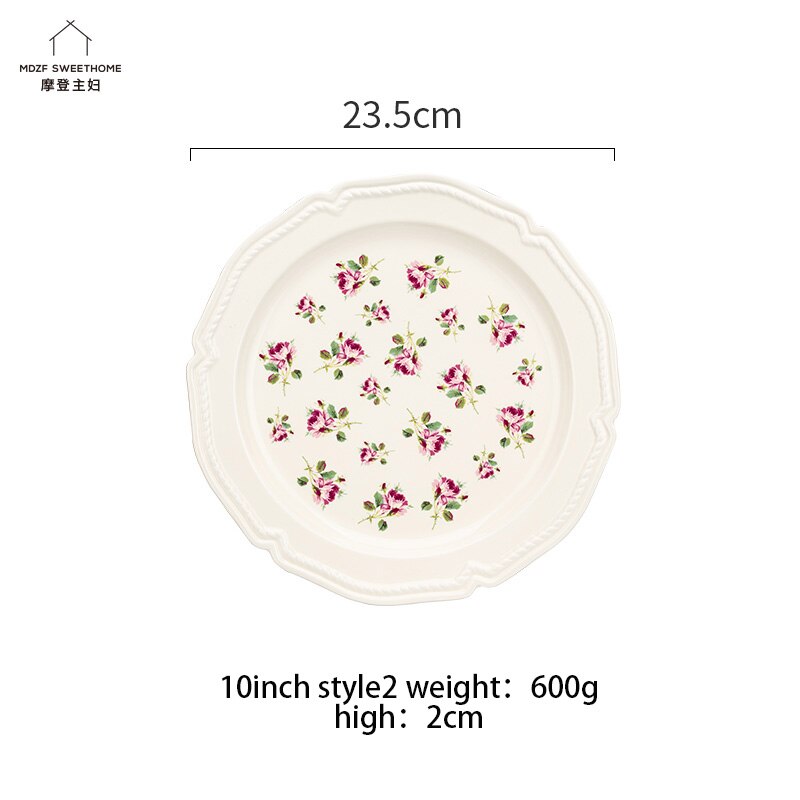 Mdzf Sweethome 8/10Inch Franse Bloem Keramische Se... – Grandado