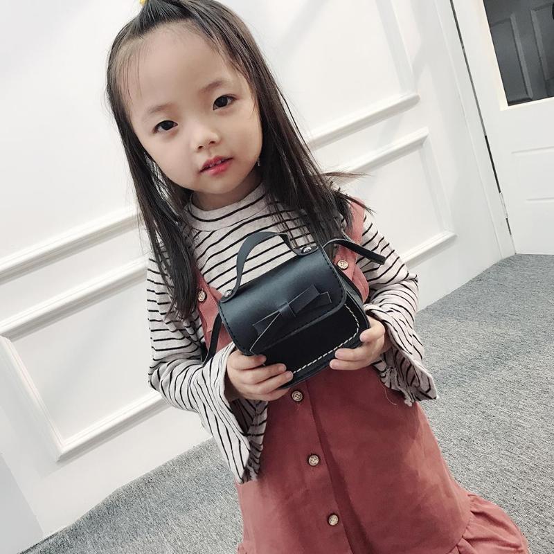 Kinderen Meisjes Messenger Bag Strik Pure Kleur Ha... – Vicedeal