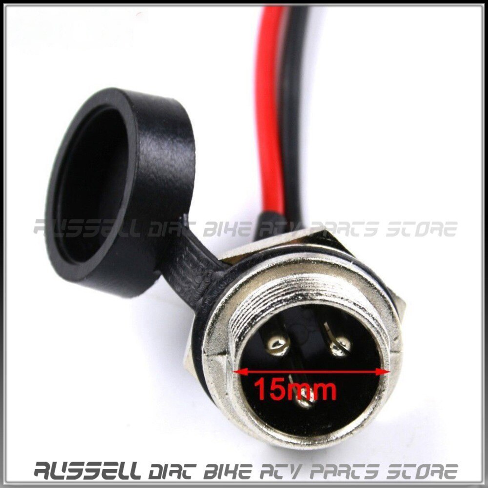 12V 24V 36V 48V 3 Prong Plug Battery Charger Plug ... – Vicedeal