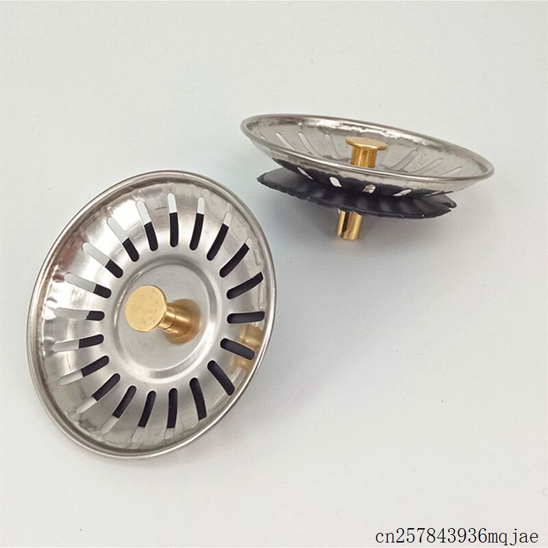 Kitchen Sink Strainer Waste Plug Food Filter Sink ... – Vicedeal