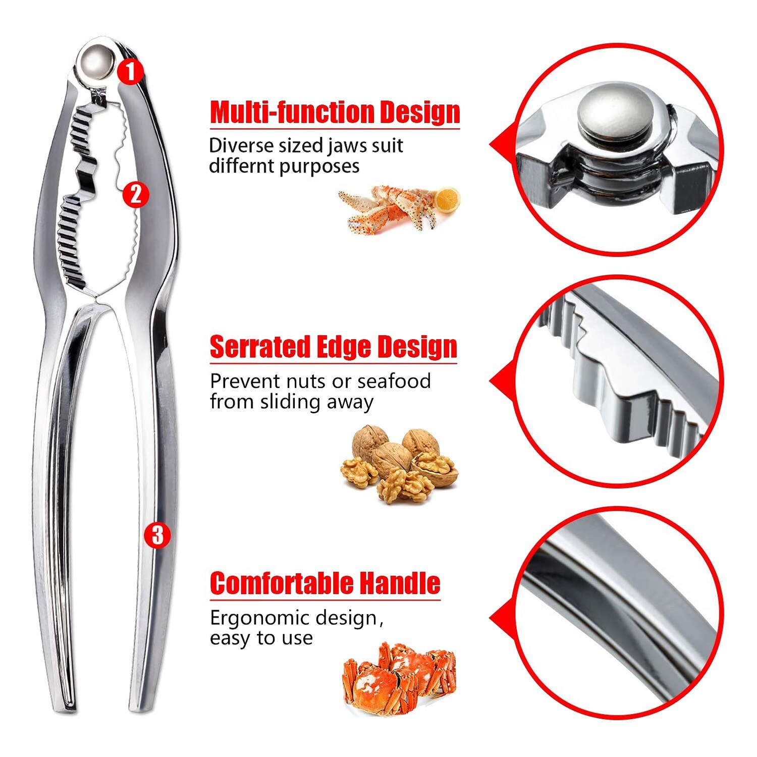 8 Pack Nut Crackers for Crab Legs,Lobster Crackers... – Grandado