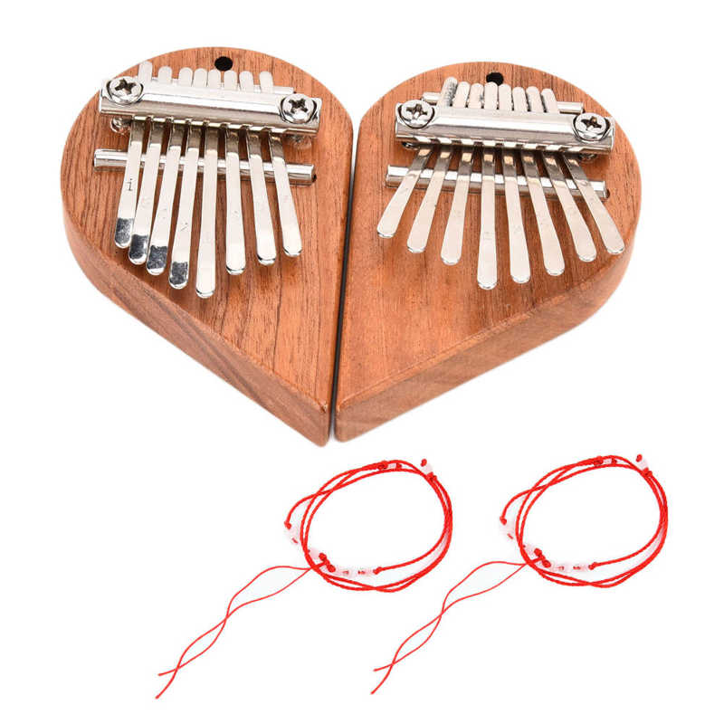8 Key Thumb Piano Mini Finger Instrument Heart Sha... – Vicedeal