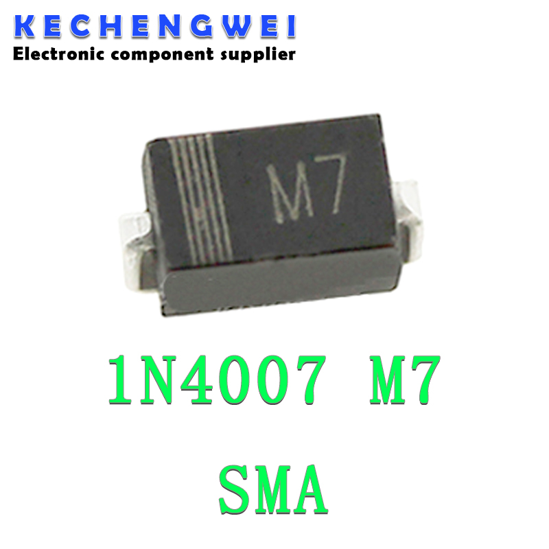 100PCS 1N4007 SMA IN4007 M7 1A 1000V SMD Rectifier... – Vicedeal