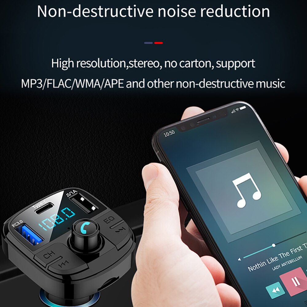 Bluetooth 5.0 MP3 Speler Handsfree Car Kit Fm-zend... – Grandado